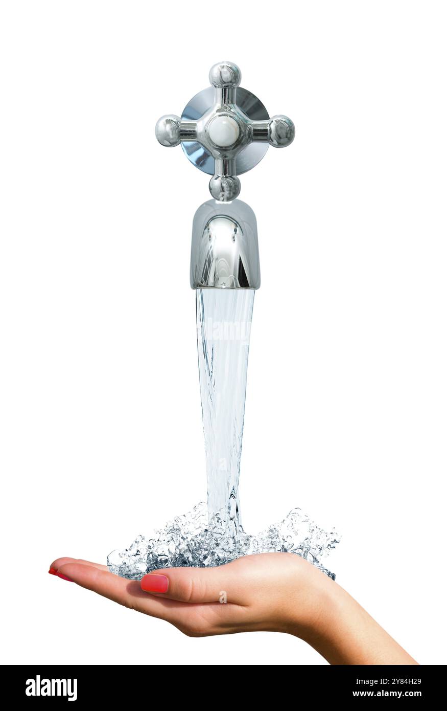 Drinking water hand Cut Out Stock Images & Pictures - Alamy
