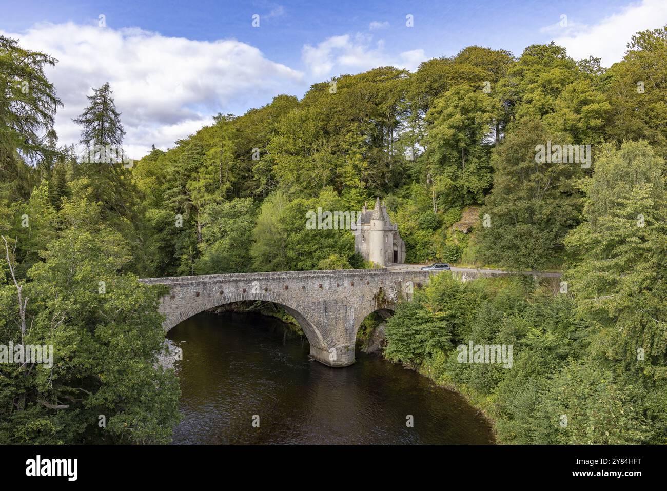 Old stone arch bridge, Bridge of Avon, Ballindalloch, Highlands ...