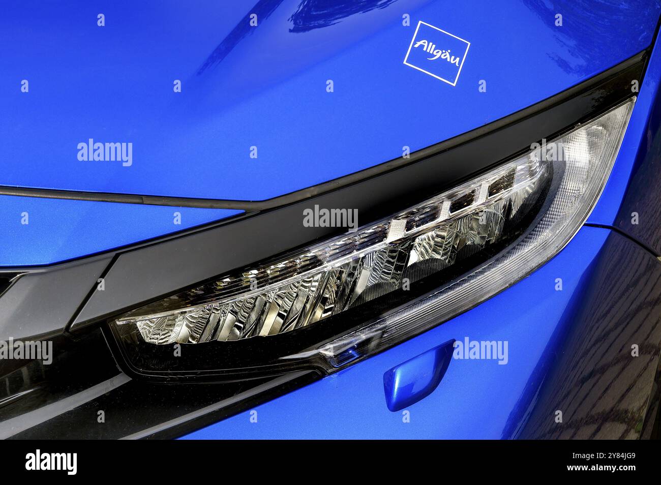 Modern car headlight, Allgaeu, Bavaria, Germany, Europe Stock Photo - Alamy