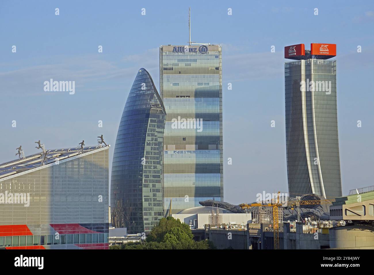Torre Generali or Lo Storto skyscraper by architect Zaha Hadid, Torre ...