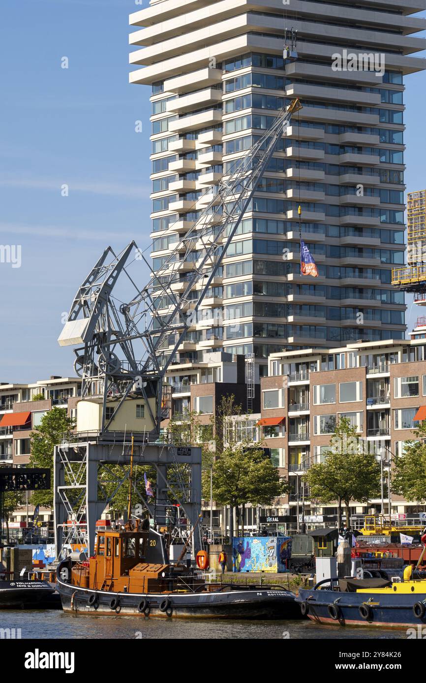 Modern architecture in the port of Rotterdam in Netherlands Stock Photo ...