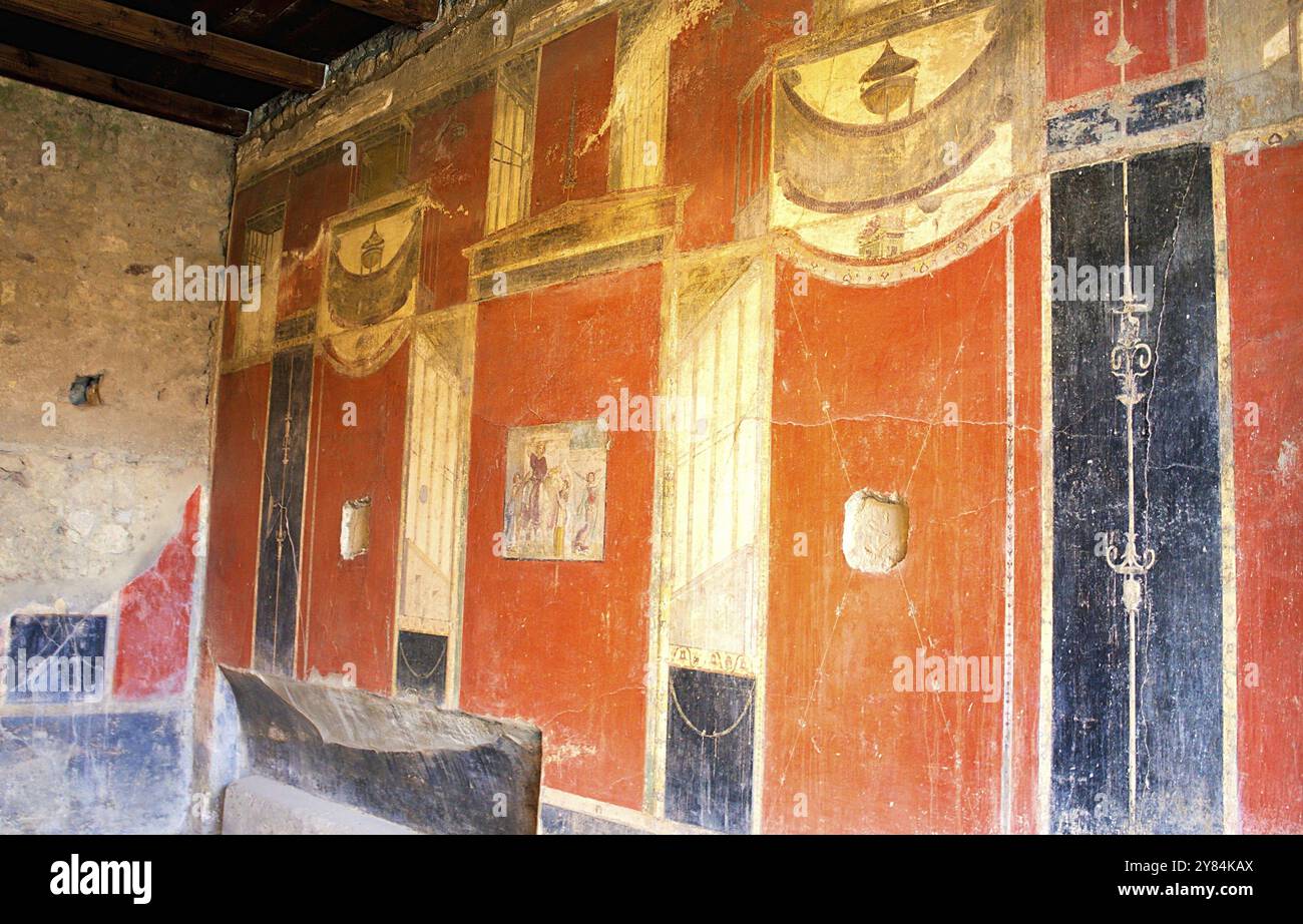 Mural in ruins pompeii hi-res stock photography and images - Alamy