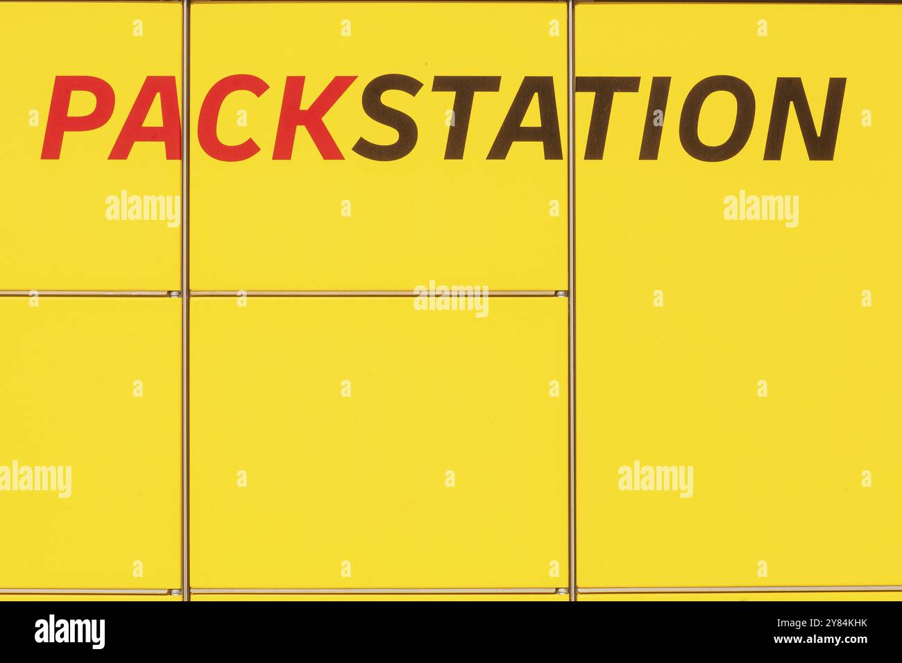 DHL Packstation for parcel collection, Germany, Europe Stock Photo - Alamy