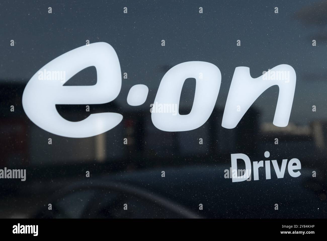 Mobility, e-Charging Hamburg, close-up, E.ON Drive lettering on a ...