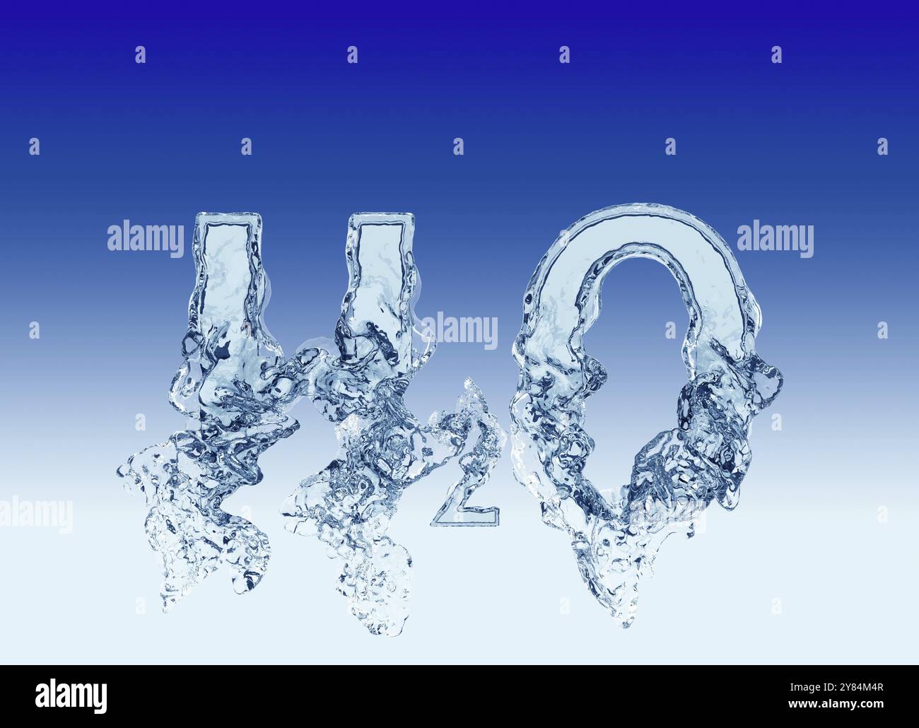 H2O water formula Stock Photo - Alamy
