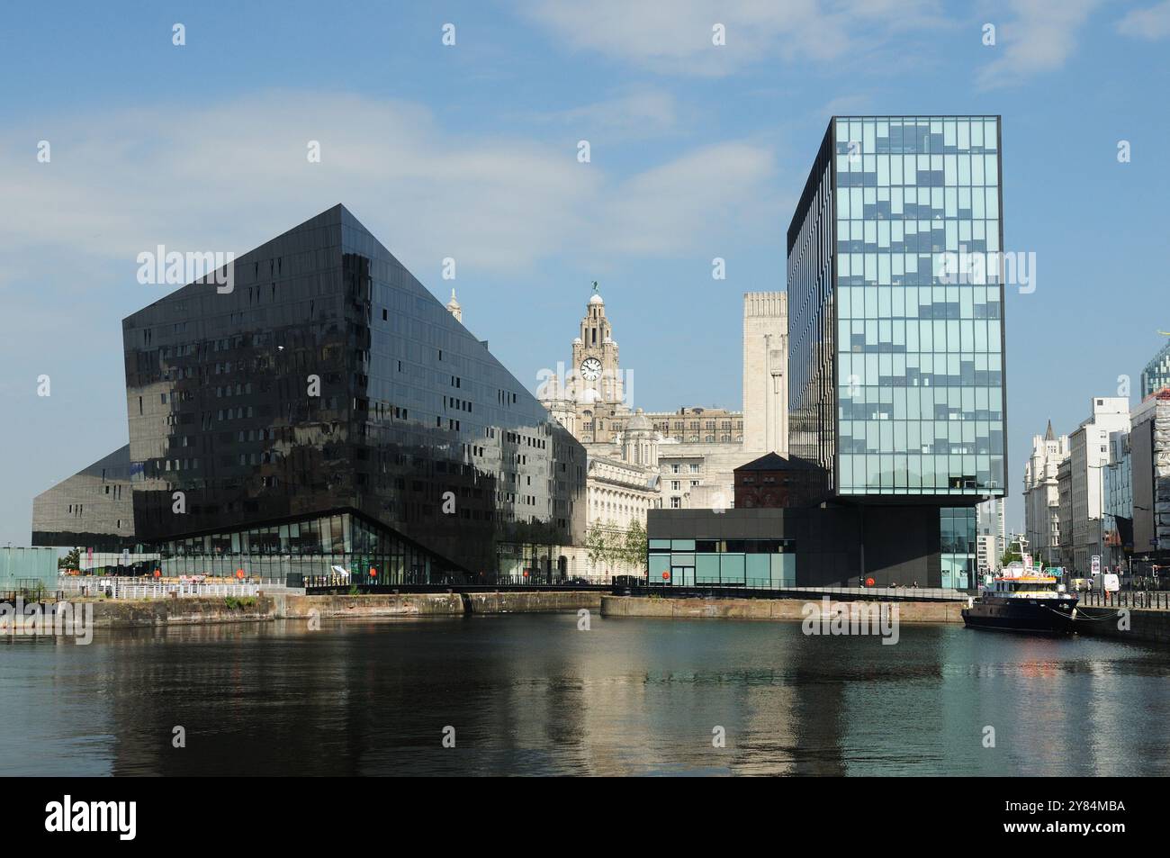 Modern Buildings In The Canning Dock In Liverpool England Great Britain ...