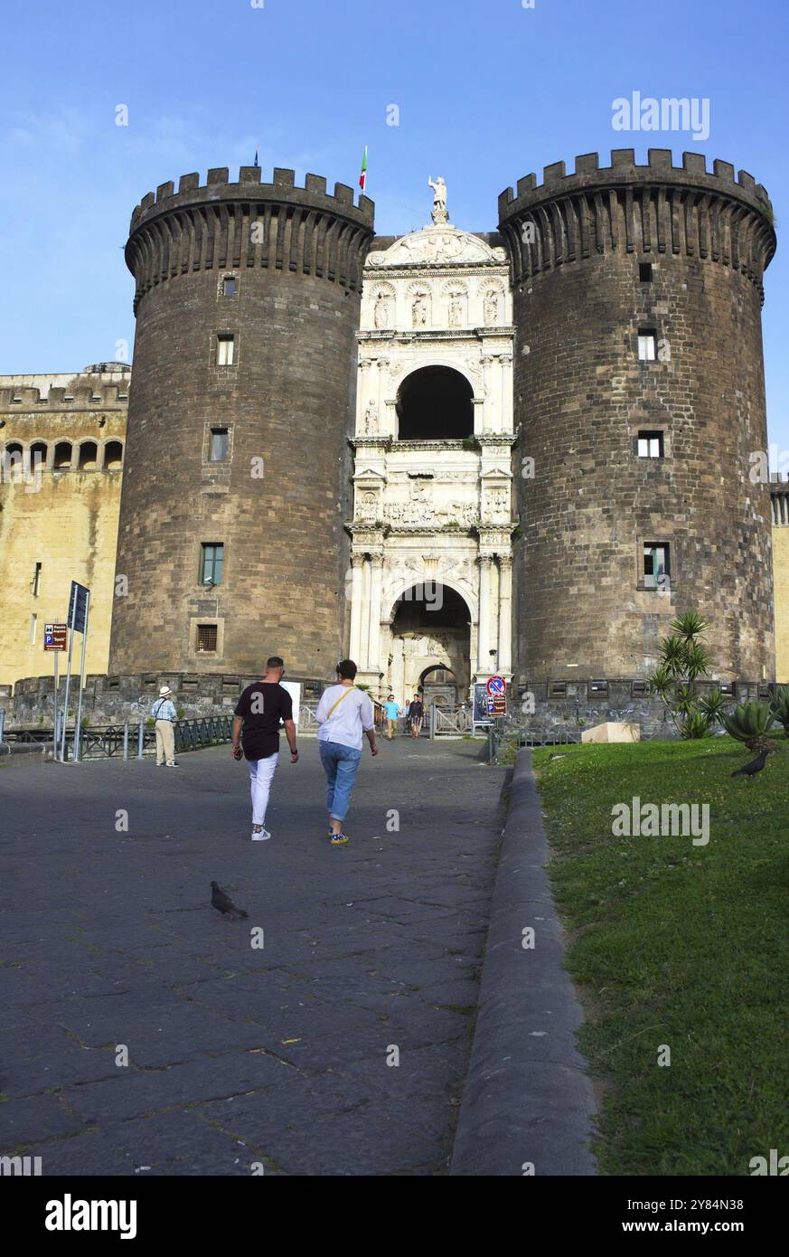 Castel Nuovo. Castel Nuovo in Naples is a castle and is one of the most ...