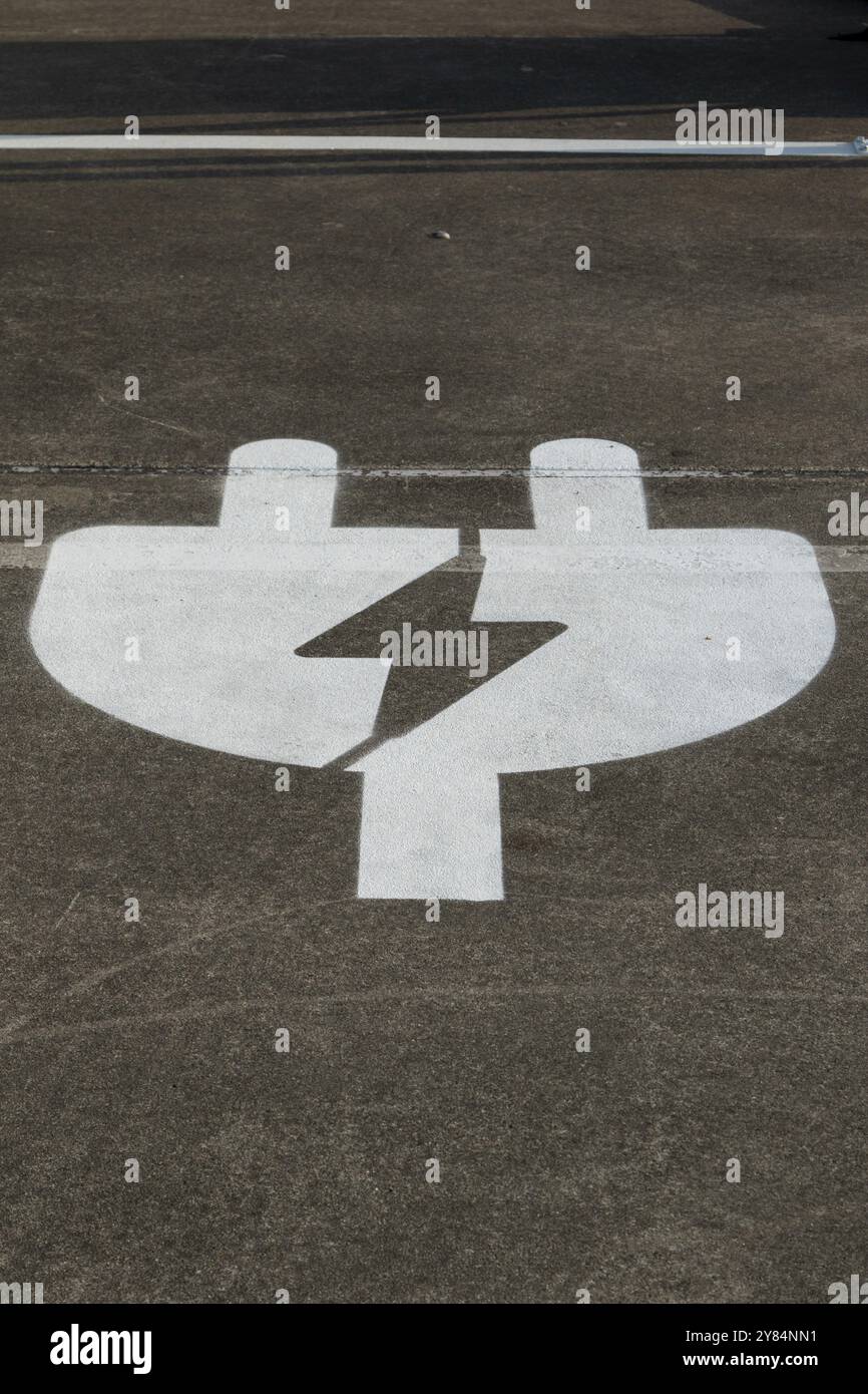 Mobility, e-Charging Hamburg, symbol, charging station for electric ...