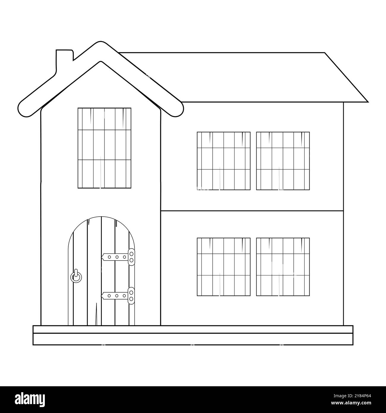 Simple house design icon vector, House Icon with Editable Stroke and ...