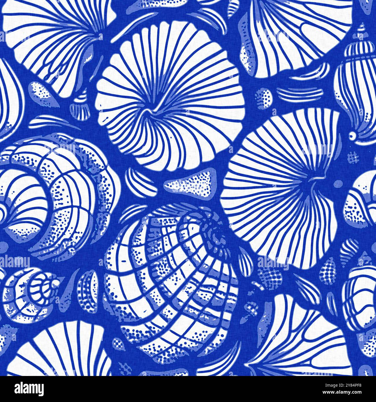 Modern coastal beach cottage rustic shell block print home decor ...