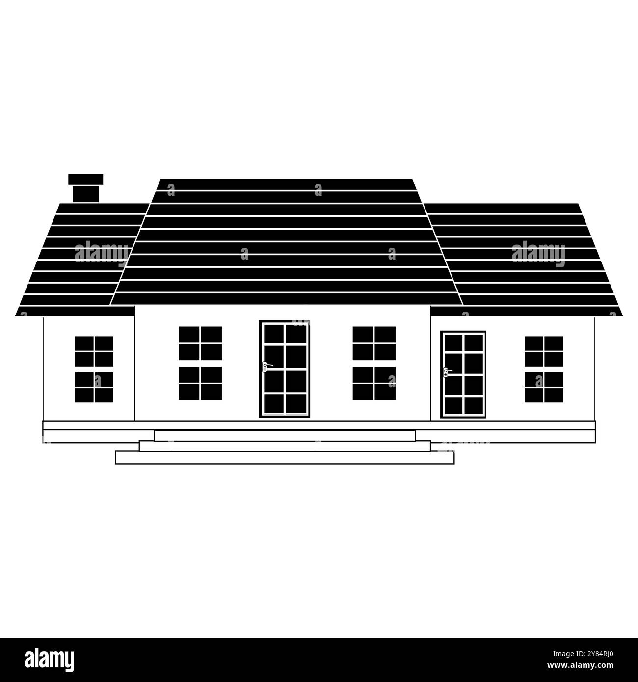 Simple house design icon vector, House Icon with Editable Stroke and ...