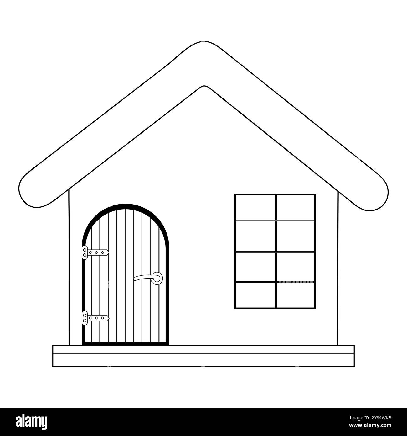 Simple house design icon vector, House Icon with Editable Stroke and ...