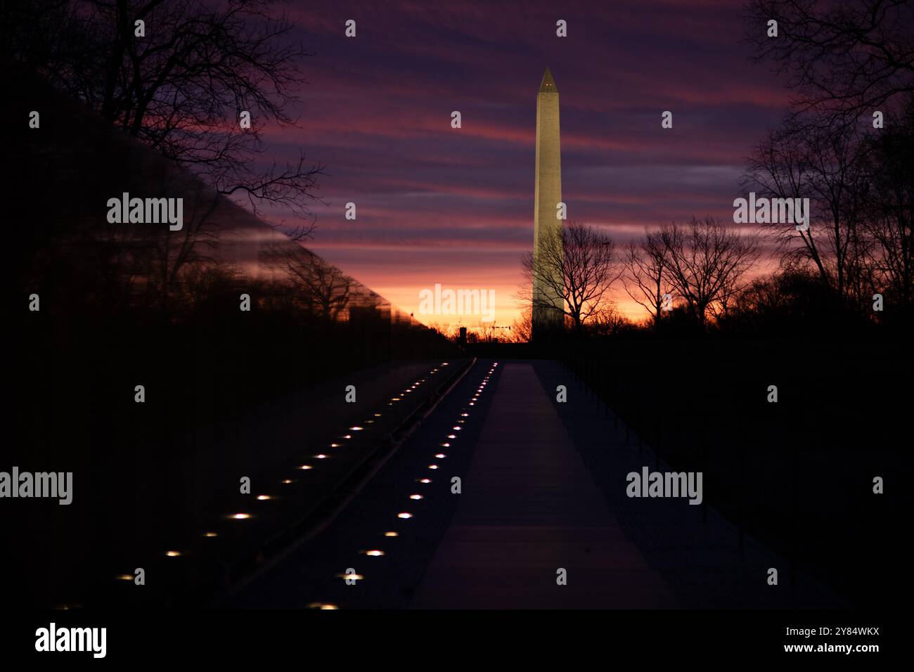 Washington Monument Predawn Sky Washington DC // WASHINGTON DC — The ...