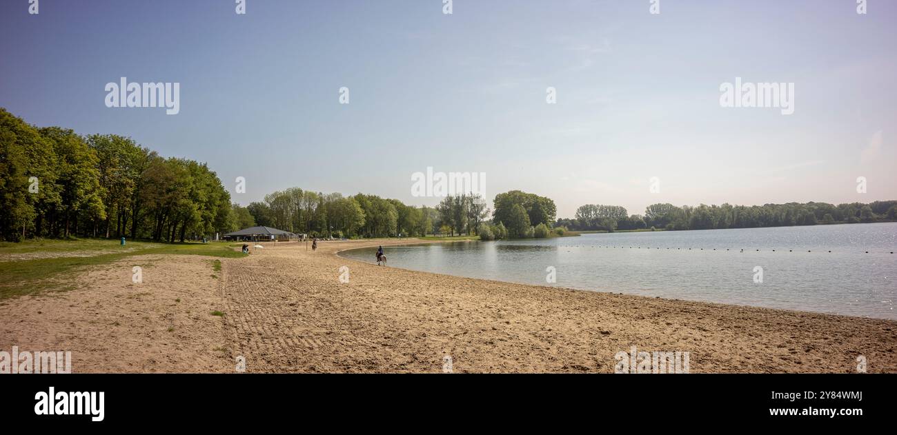 Lake beach recreational leisure park Bussloo Stock Photo - Alamy