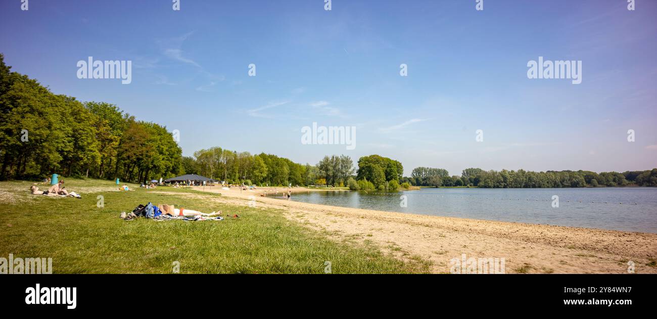 Lake beach recreational leisure park Bussloo Stock Photo - Alamy