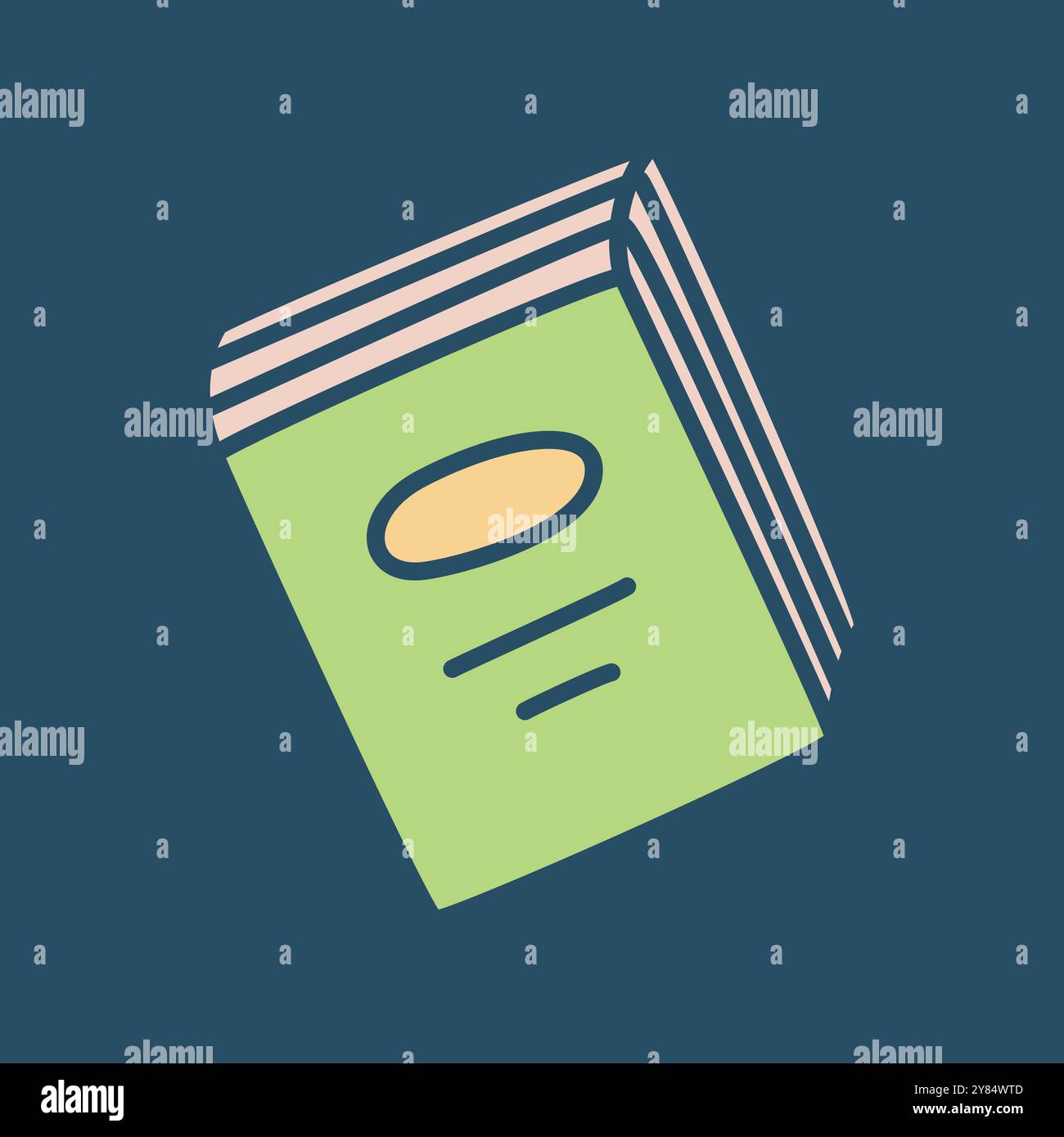 Doodle book icon hand drawn in minimalistic style. Knowledge symbol ...