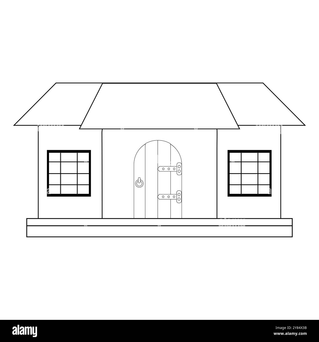 Simple house design icon vector, House Icon with Editable Stroke and ...
