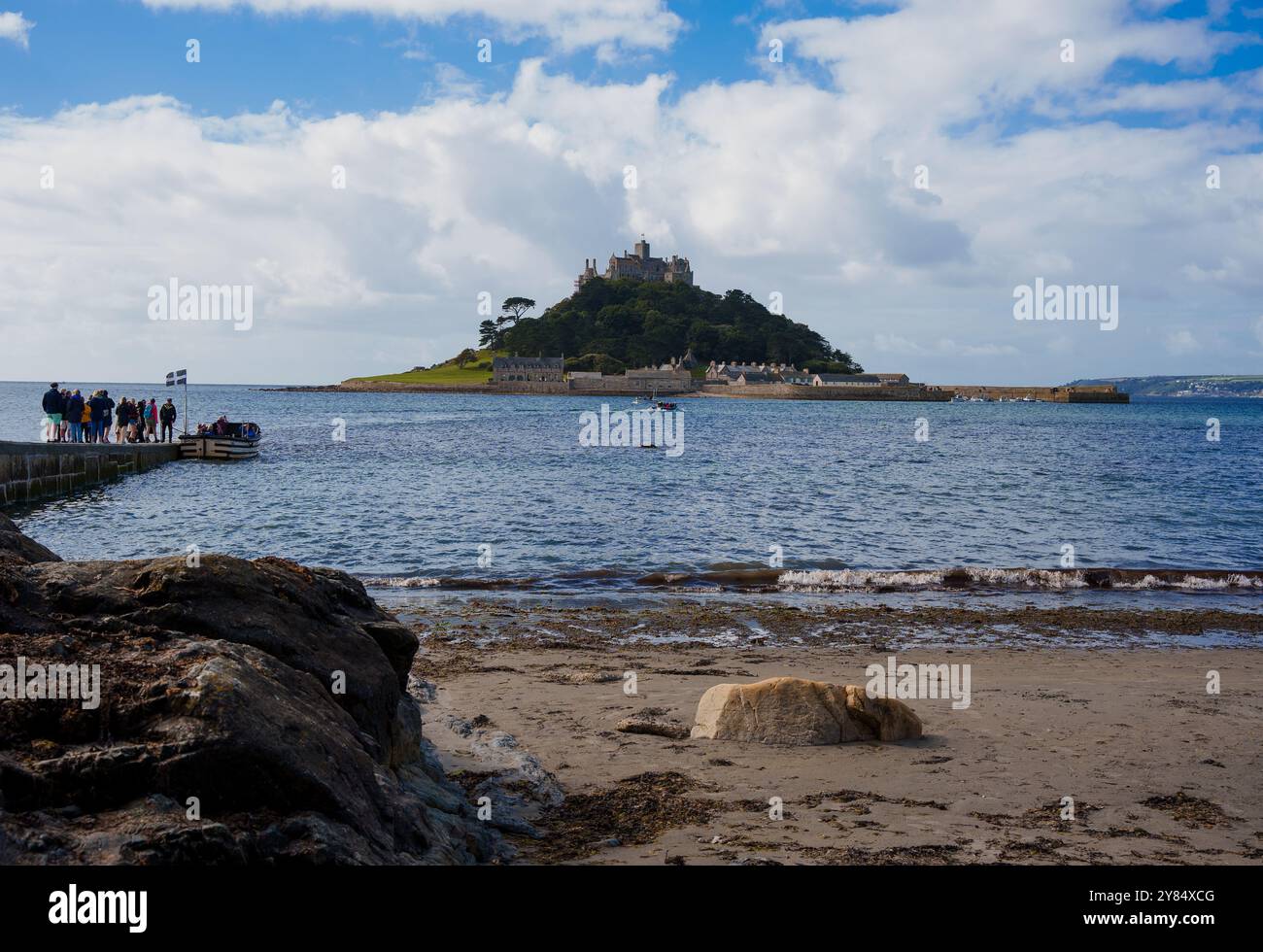 St Michael's Mount medieval castle cornwall Stock Photo - Alamy