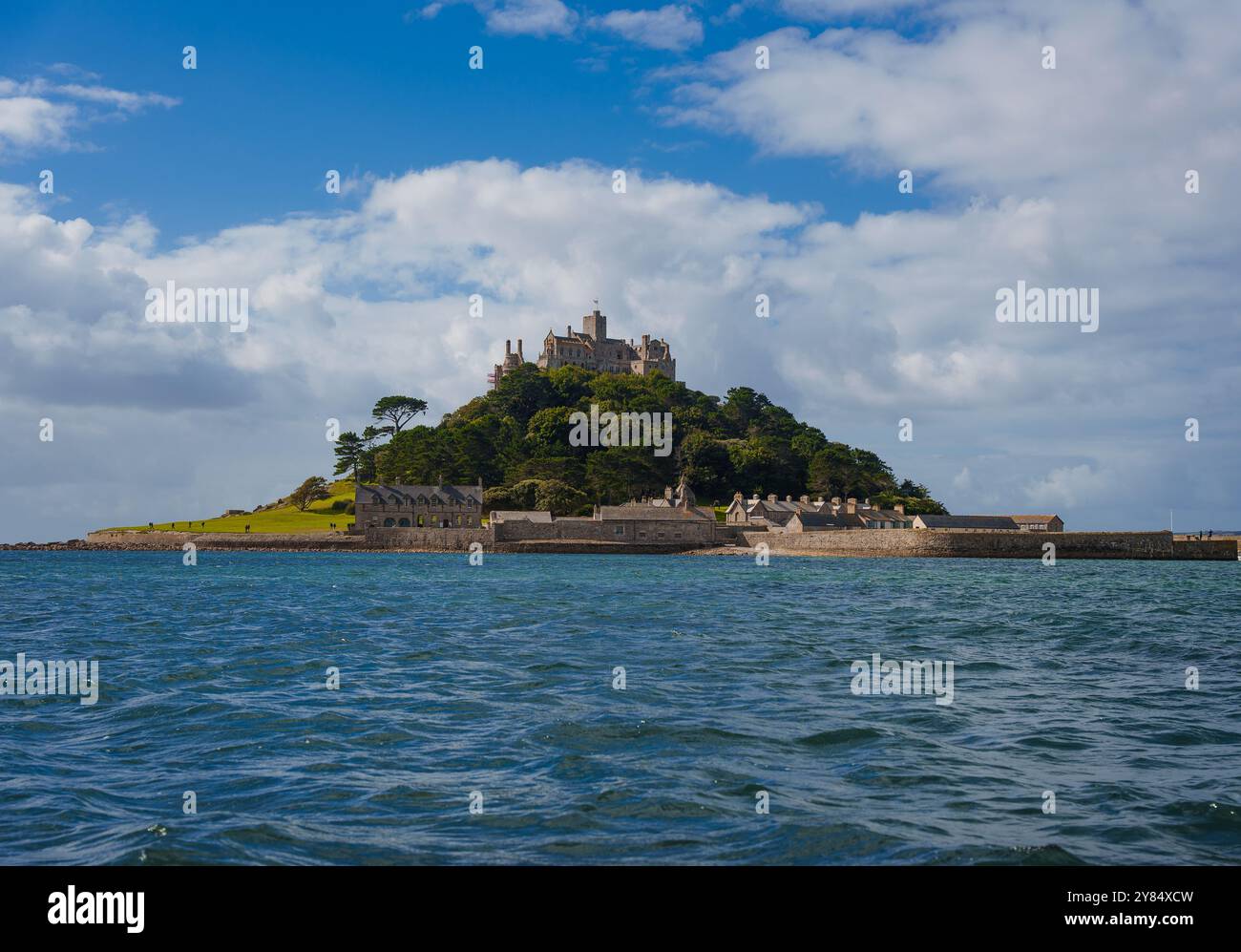 St Michael's Mount medieval castle cornwall Stock Photo - Alamy
