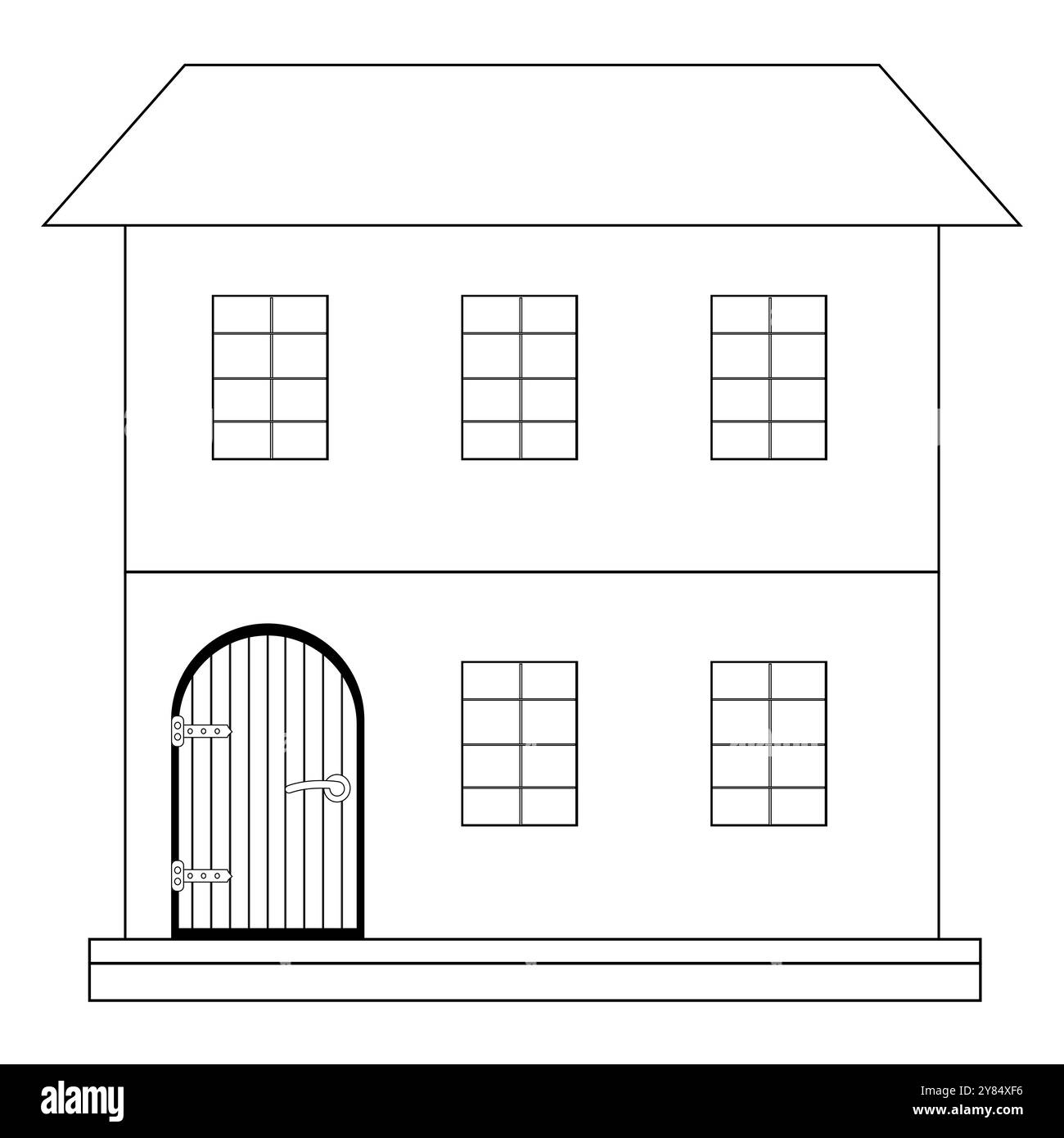 Simple house design icon vector, House Icon with Editable Stroke and ...
