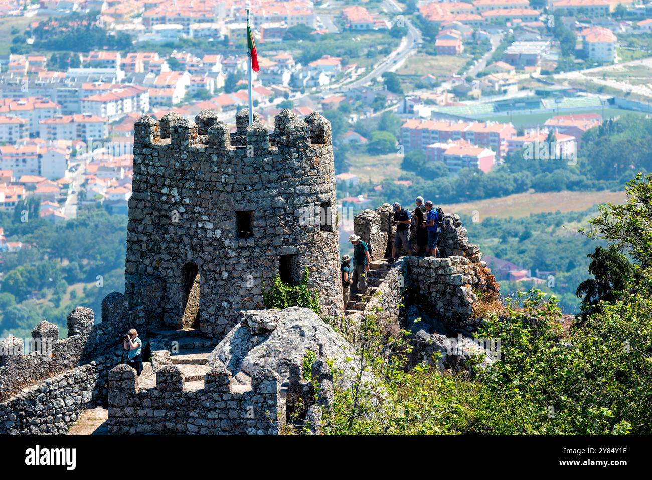 SINTRA, Portugal — A sweeping panoramic view from atop the ramparts of ...