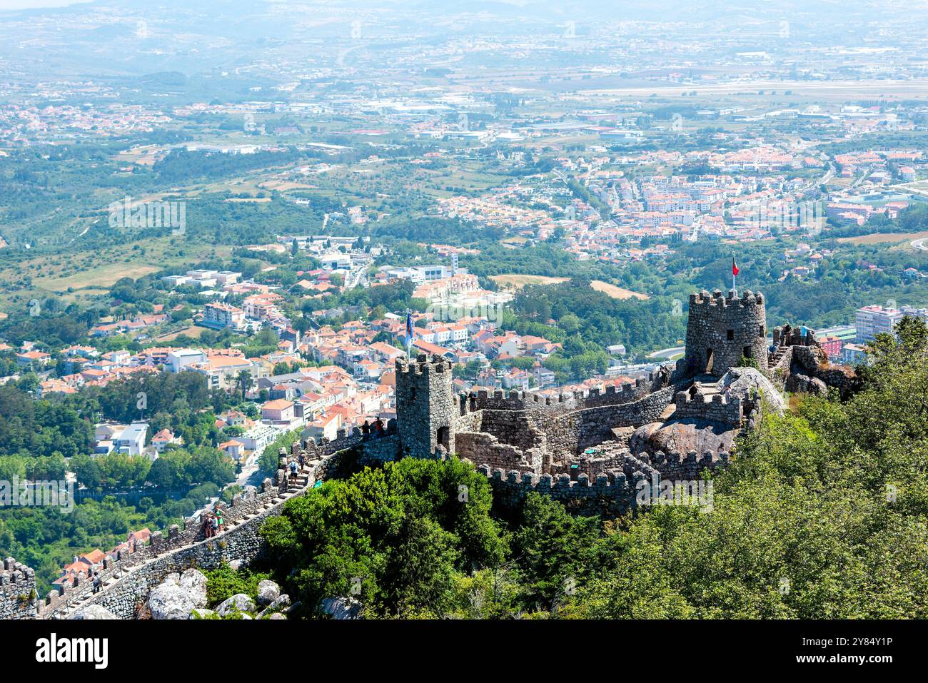 SINTRA, Portugal — A sweeping panoramic view from atop the ramparts of ...