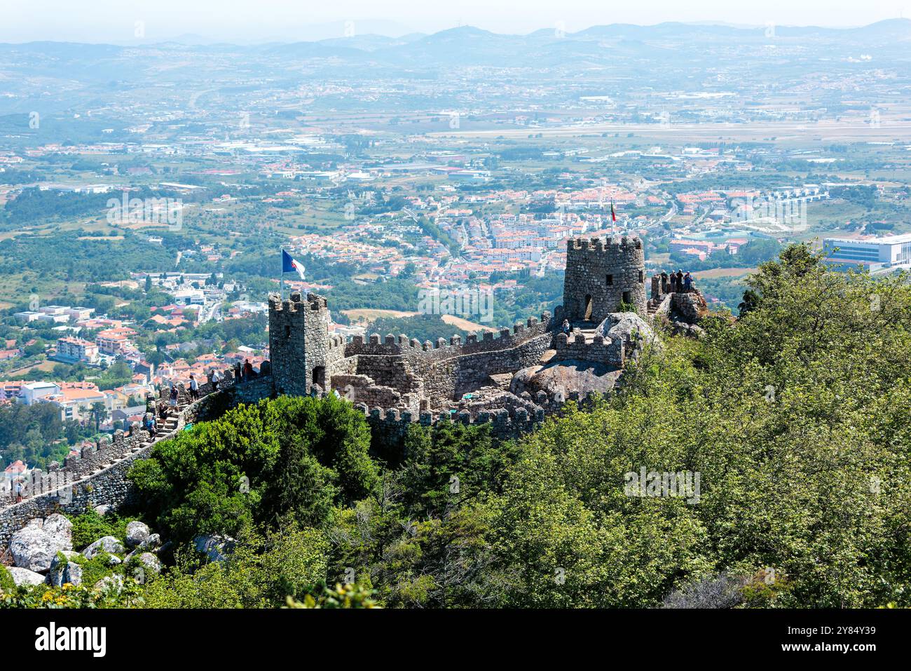 SINTRA, Portugal — A sweeping panoramic view from atop the ramparts of ...