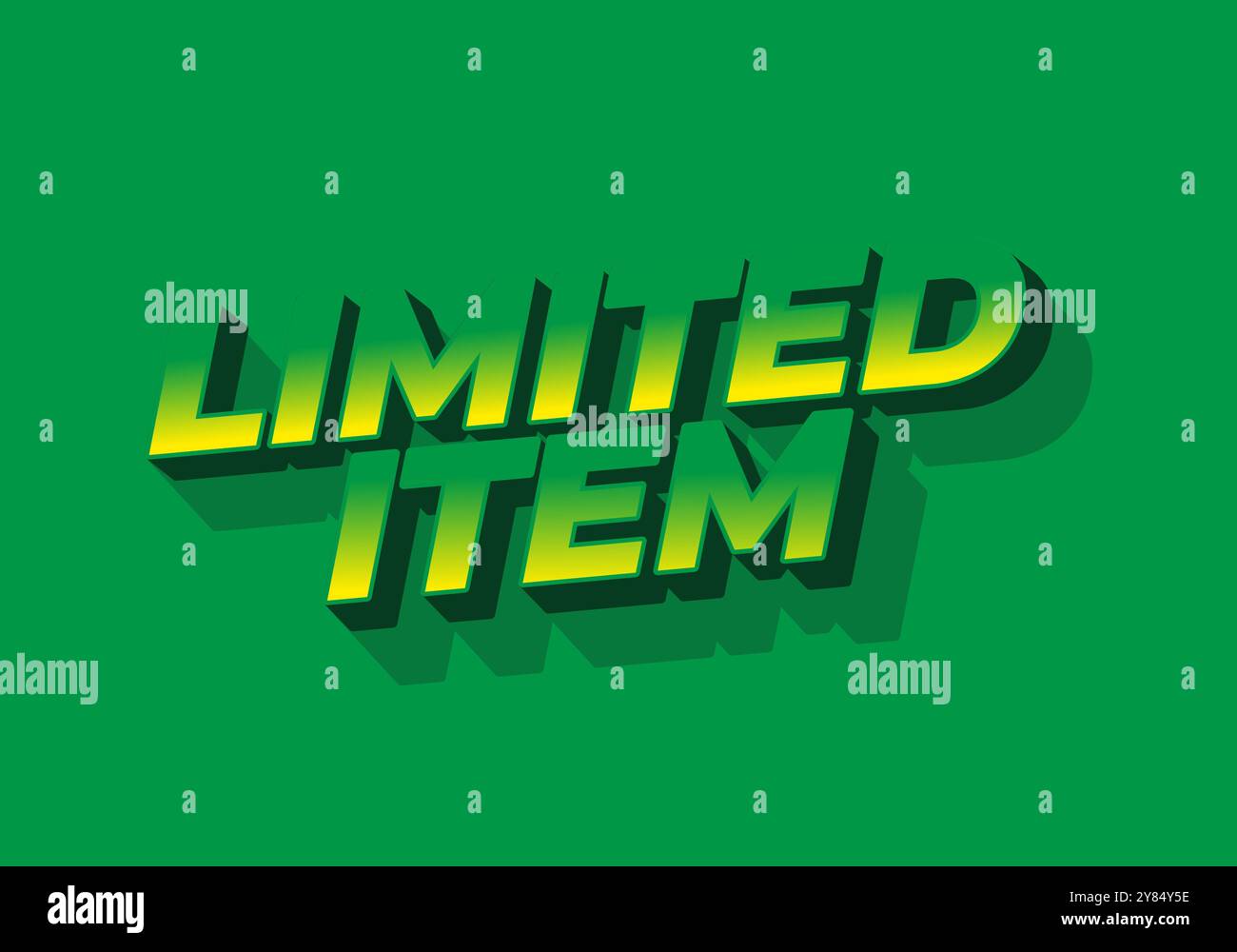 Limited item. Text effect design of digital ads in 3D style Stock ...