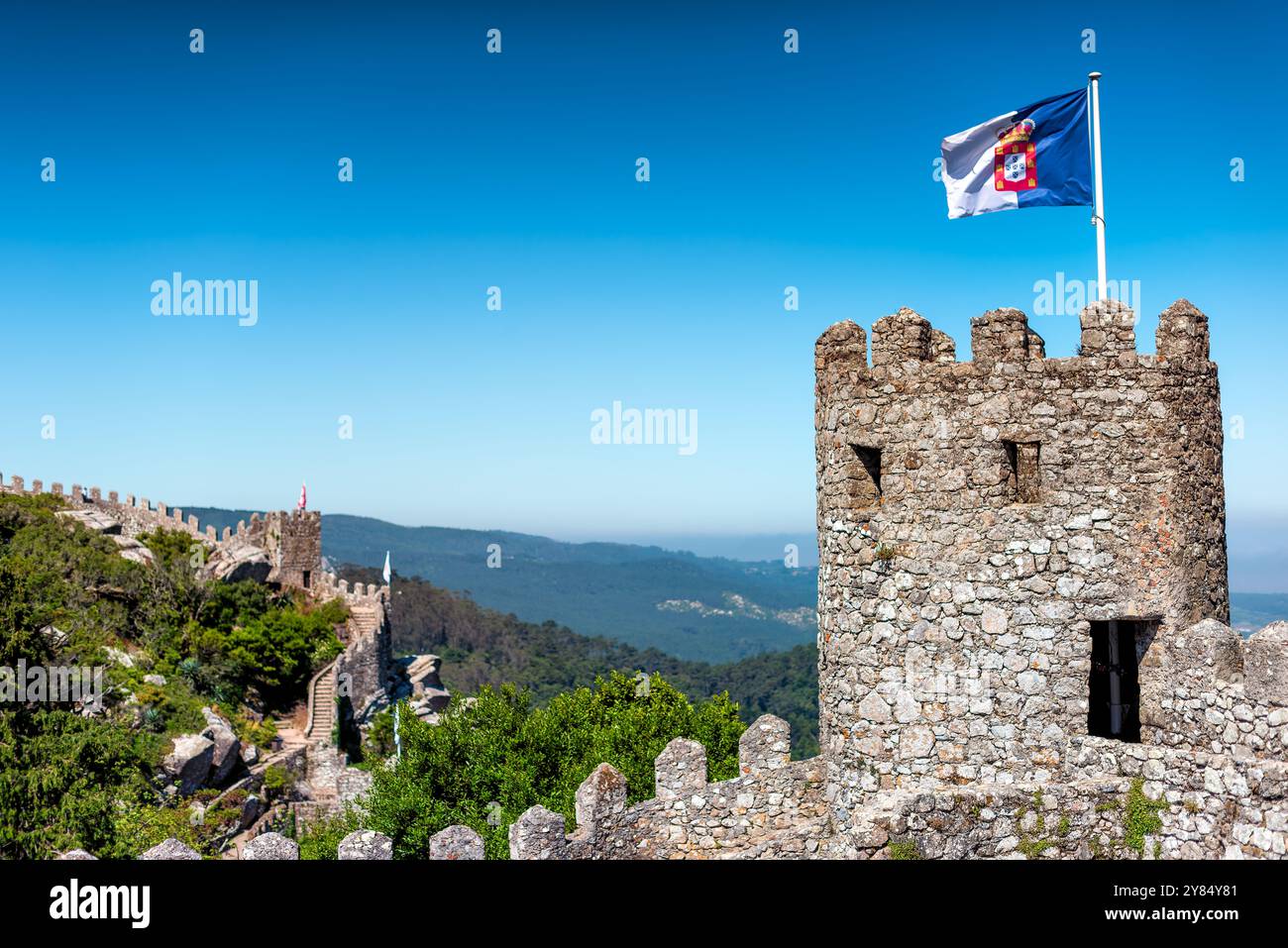 SINTRA, Portugal — A sweeping panoramic view from atop the ramparts of ...