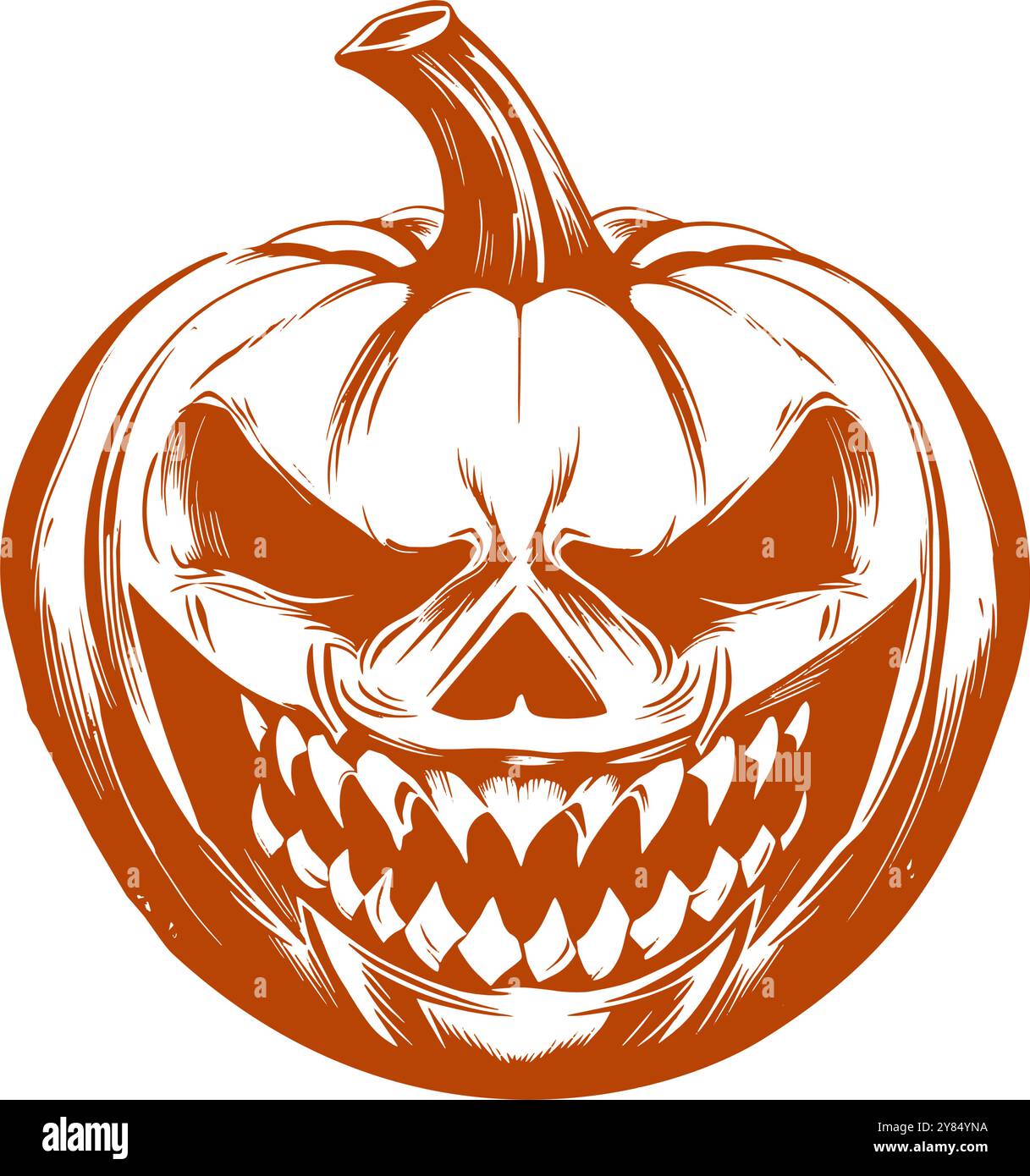 Scary pumpkin spooky horror element vector image Scary pumpkin spooky ...