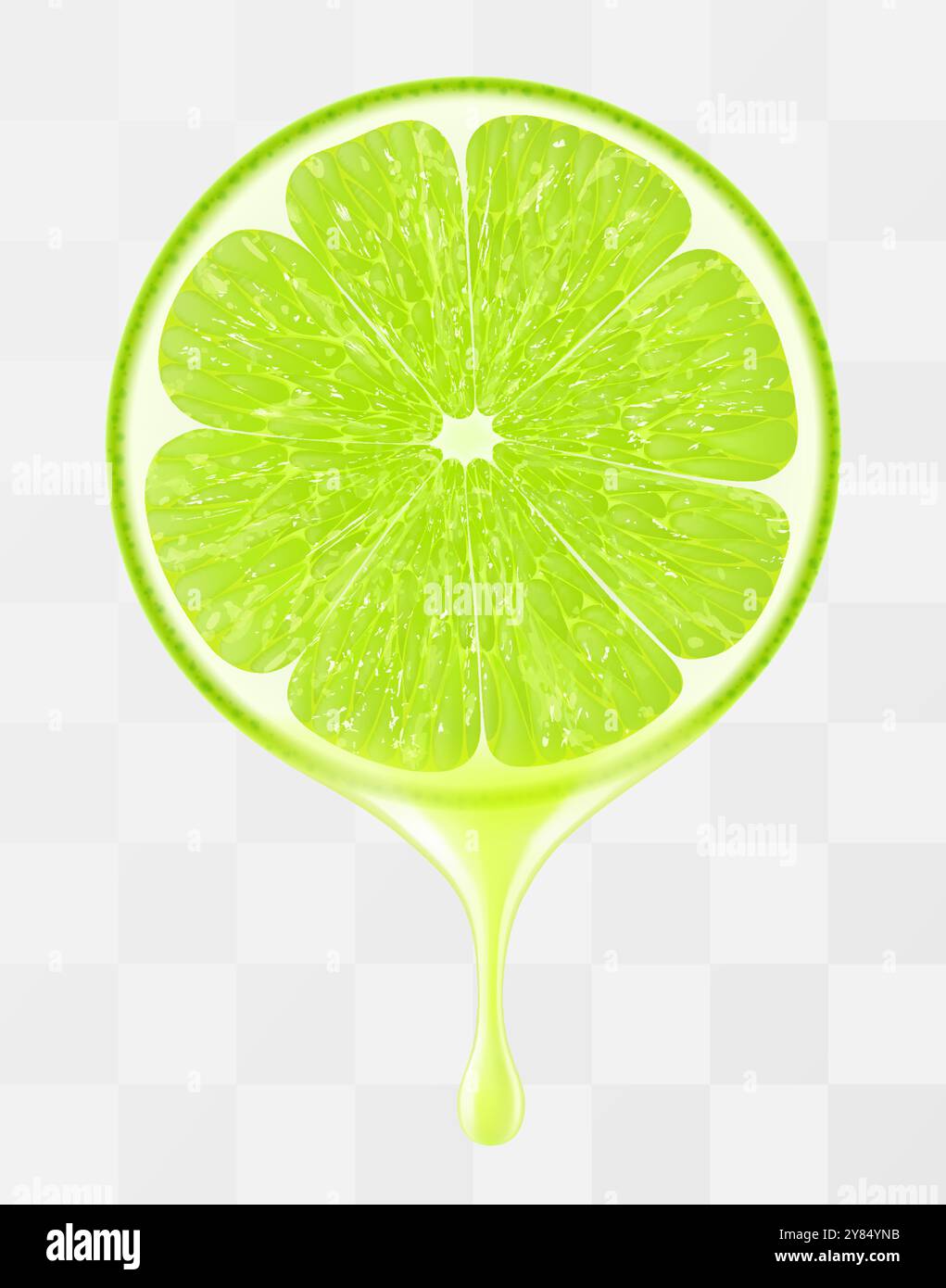 Lime juice dripping from fresh ripe lime, isolated on transparent ...