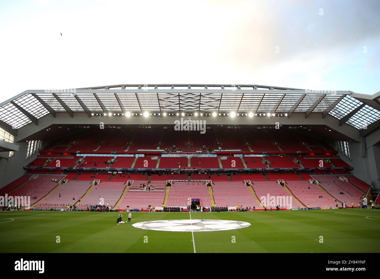 General view inside anfield stadium hi-res stock photography and images ...