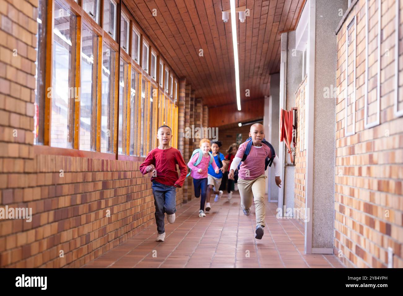 Running children school hi-res stock photography and images - Alamy