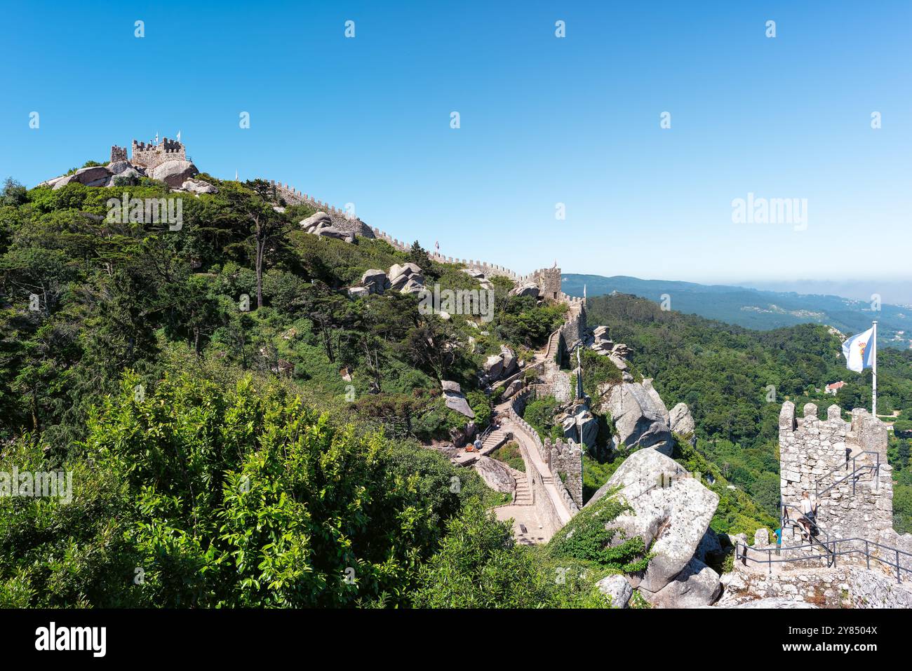 SINTRA, Portugal — A sweeping panoramic view from atop the ramparts of ...