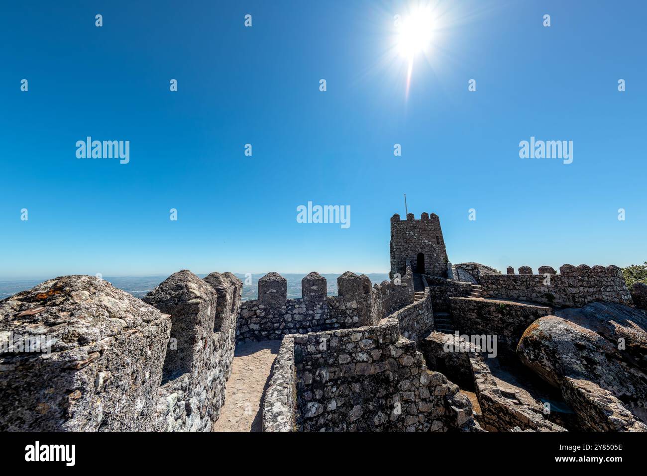 SINTRA, Portugal — A sweeping panoramic view from atop the ramparts of ...