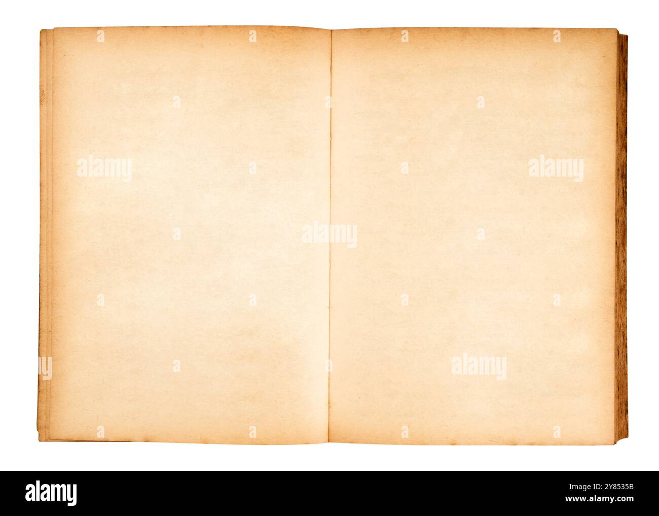 Open old book isolated on white background, Save clipping path Stock ...