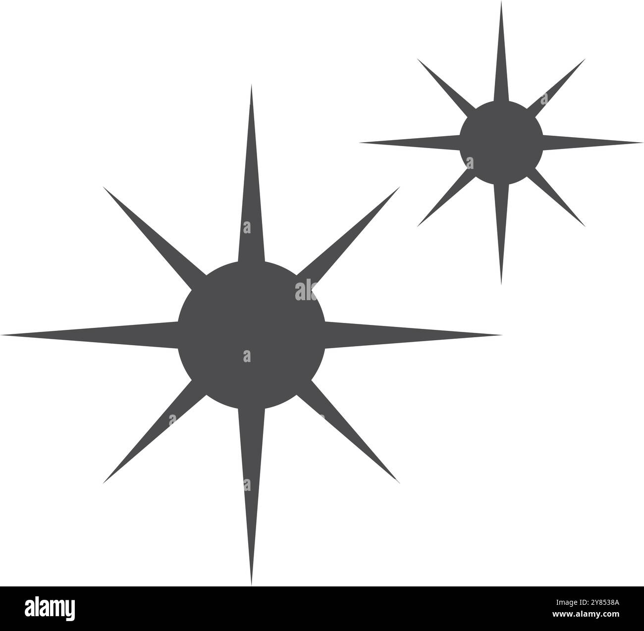 Sparkle black icon. Twinkle star geometric symbol Stock Vector Image ...