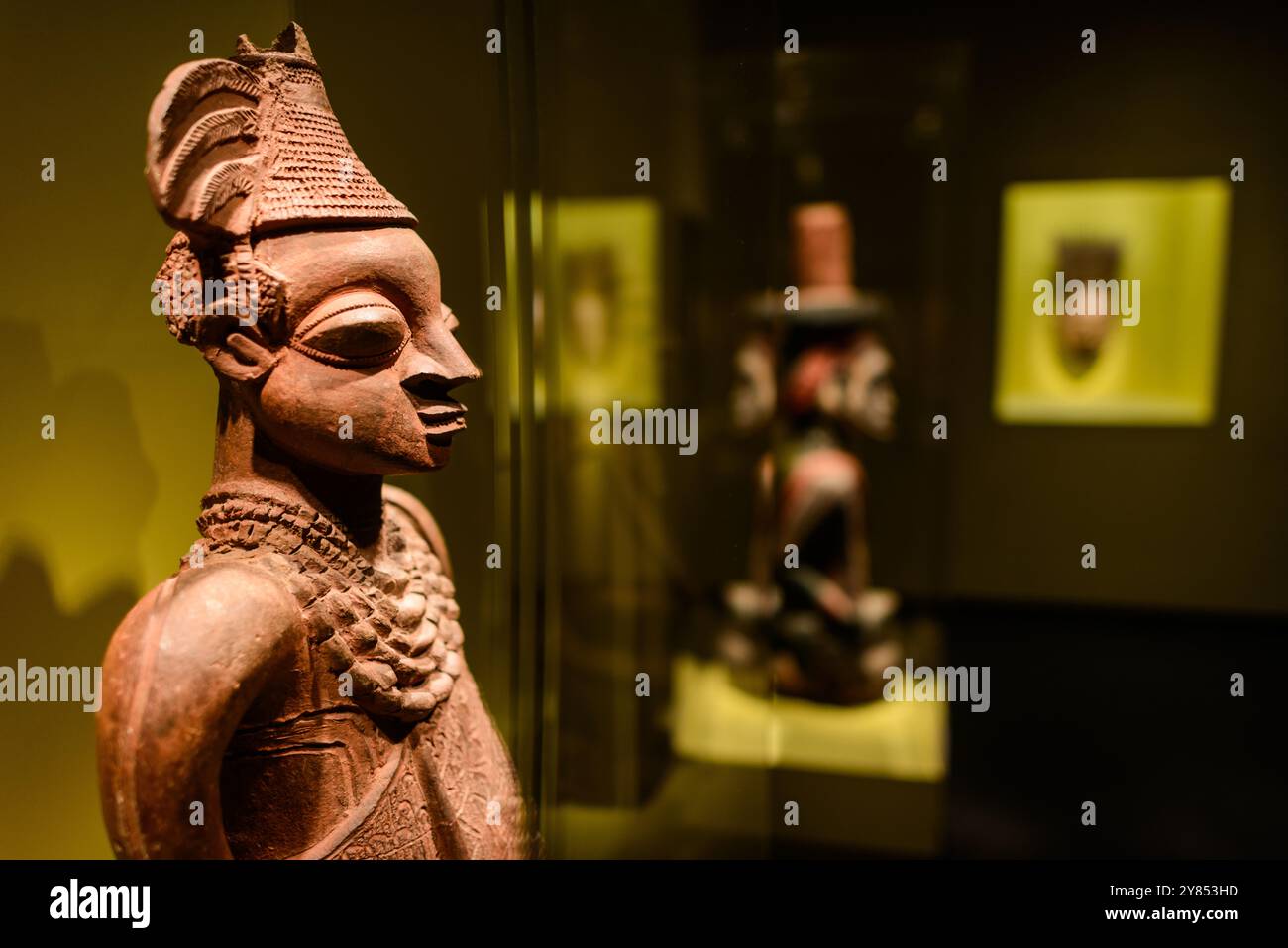 WASHINGTON DC — A clay statue displayed at the Smithsonian National ...