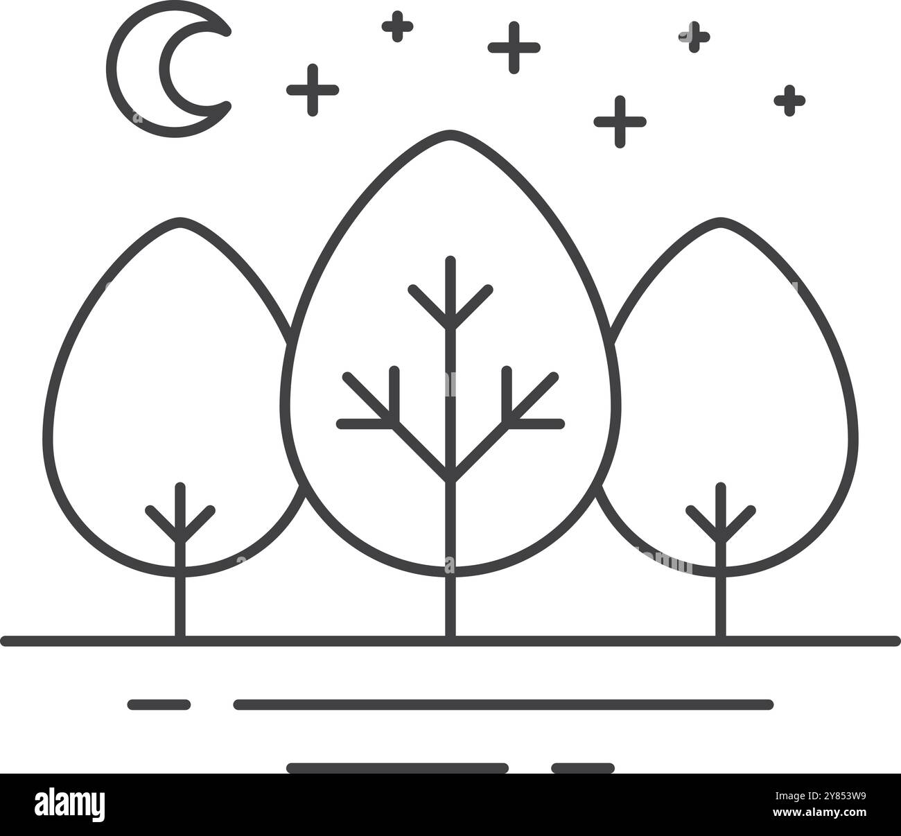 Forest road scenery agriculture Cut Out Stock Images & Pictures - Alamy