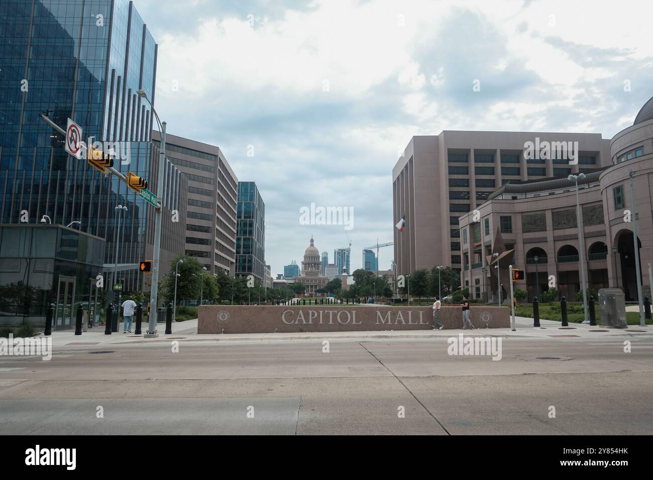Austin, TX, USA - 30 May 2024 - A view to the Capitol Building through ...