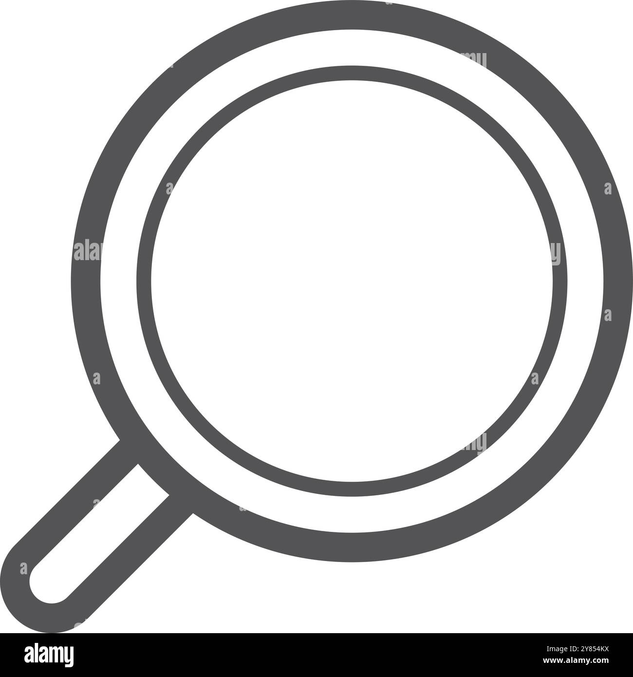 Magnifying glass icon. Linear zoom loupe symbol Stock Vector Image ...