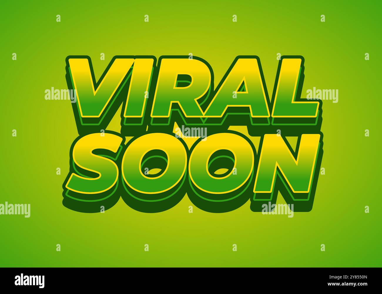 Viral soon. Text effect design for advertising, articles or social ...