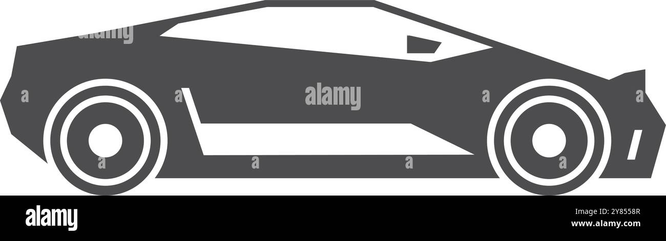 Side view vehicle logo Black and White Stock Photos & Images - Alamy