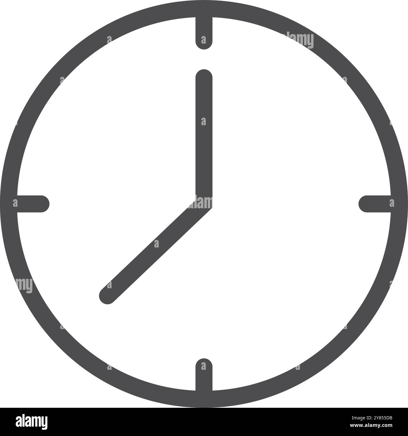 Clock line icon. Time symbol. Hour sign Stock Vector Image & Art - Alamy
