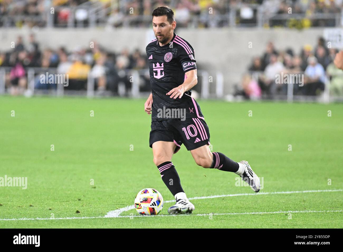 October 2, 2024: Inter Miami forward Lionel Messi (10) handles the ball ...
