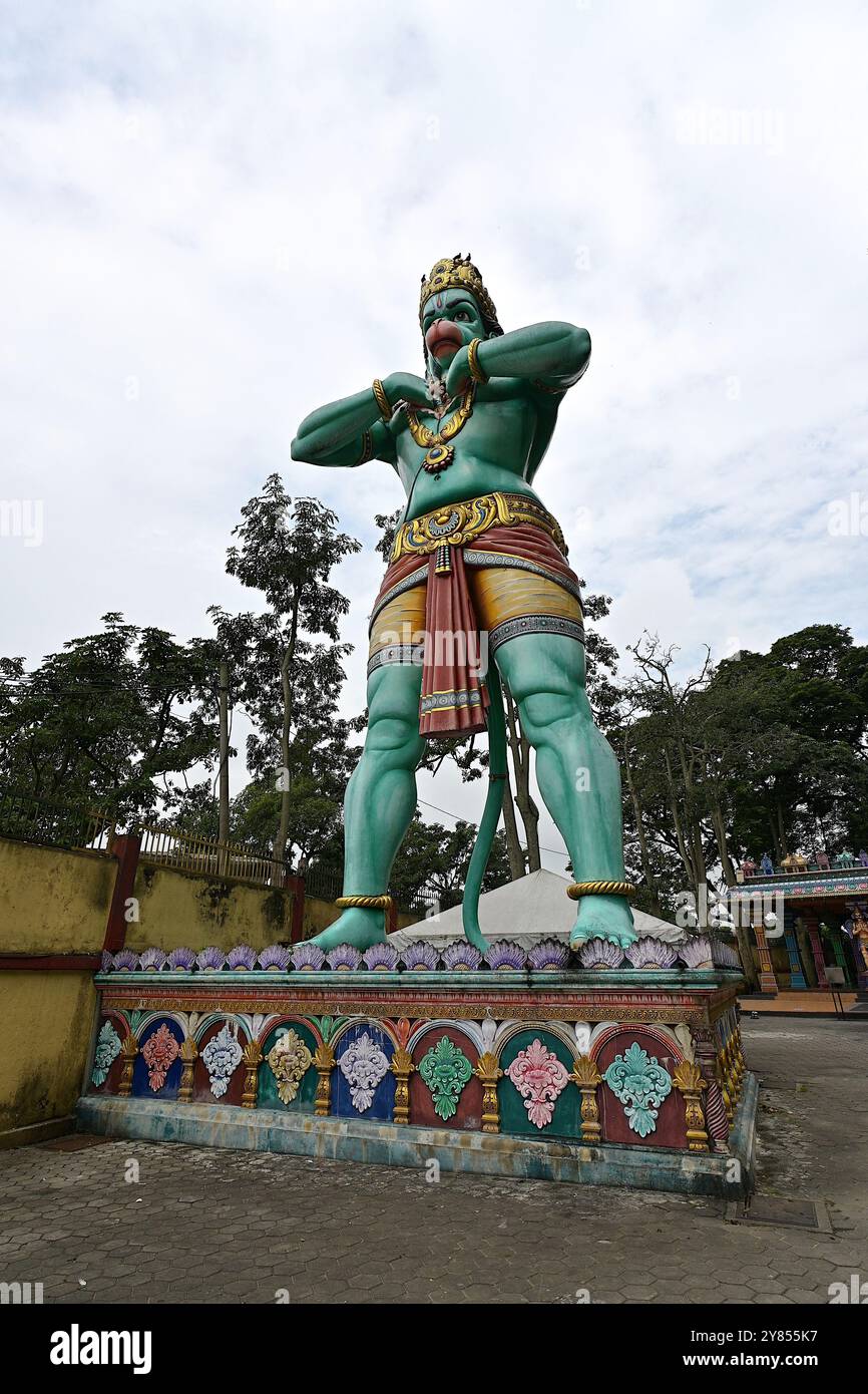 Large sculpture of Lord Hanuman, a popular Hindu deity, known for his ...