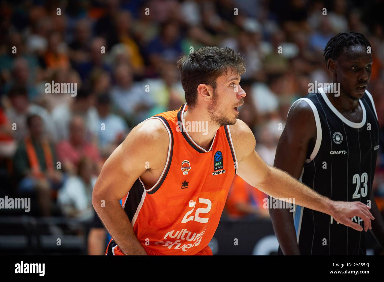 Ethan Happ of Valencia basket in action during the BKT EuroCup Regular ...