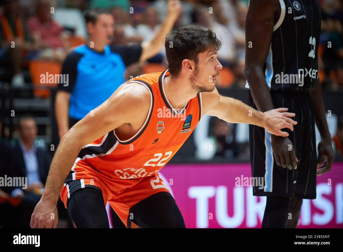Ethan Happ of Valencia basket in action during the BKT EuroCup Regular ...