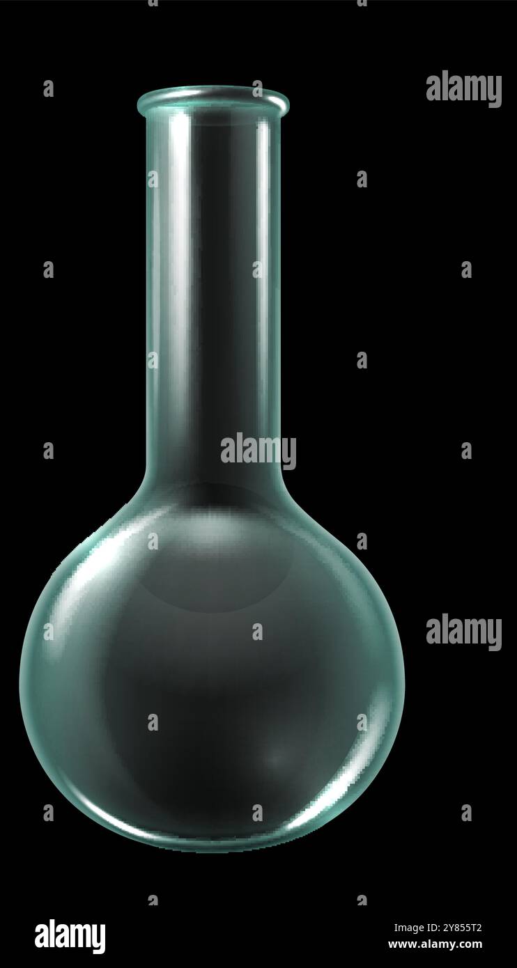 Lab glass flask mockup. Medical container Stock Vector Image & Art - Alamy