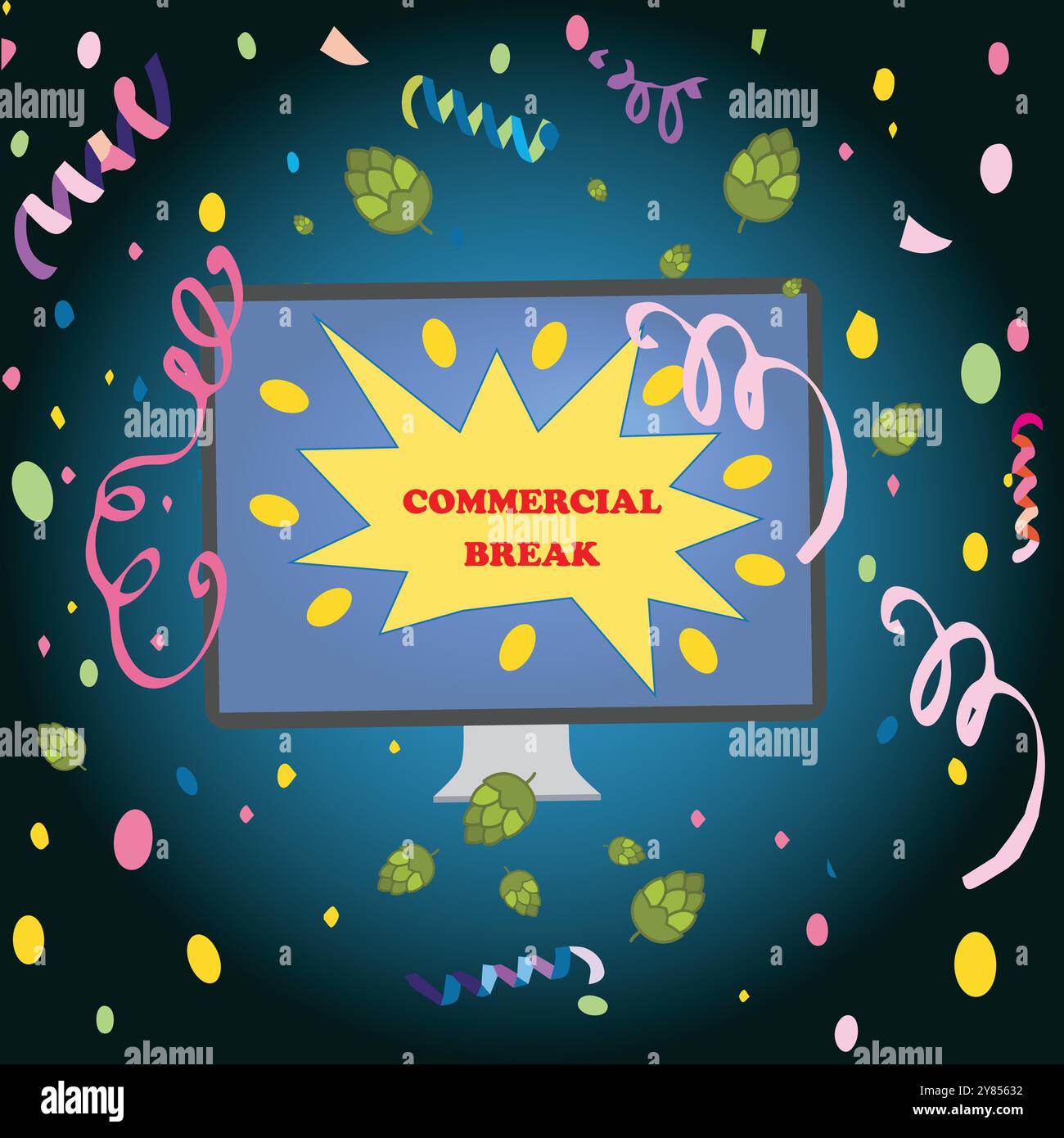 Computer monitor star on Stock Vector Images - Alamy